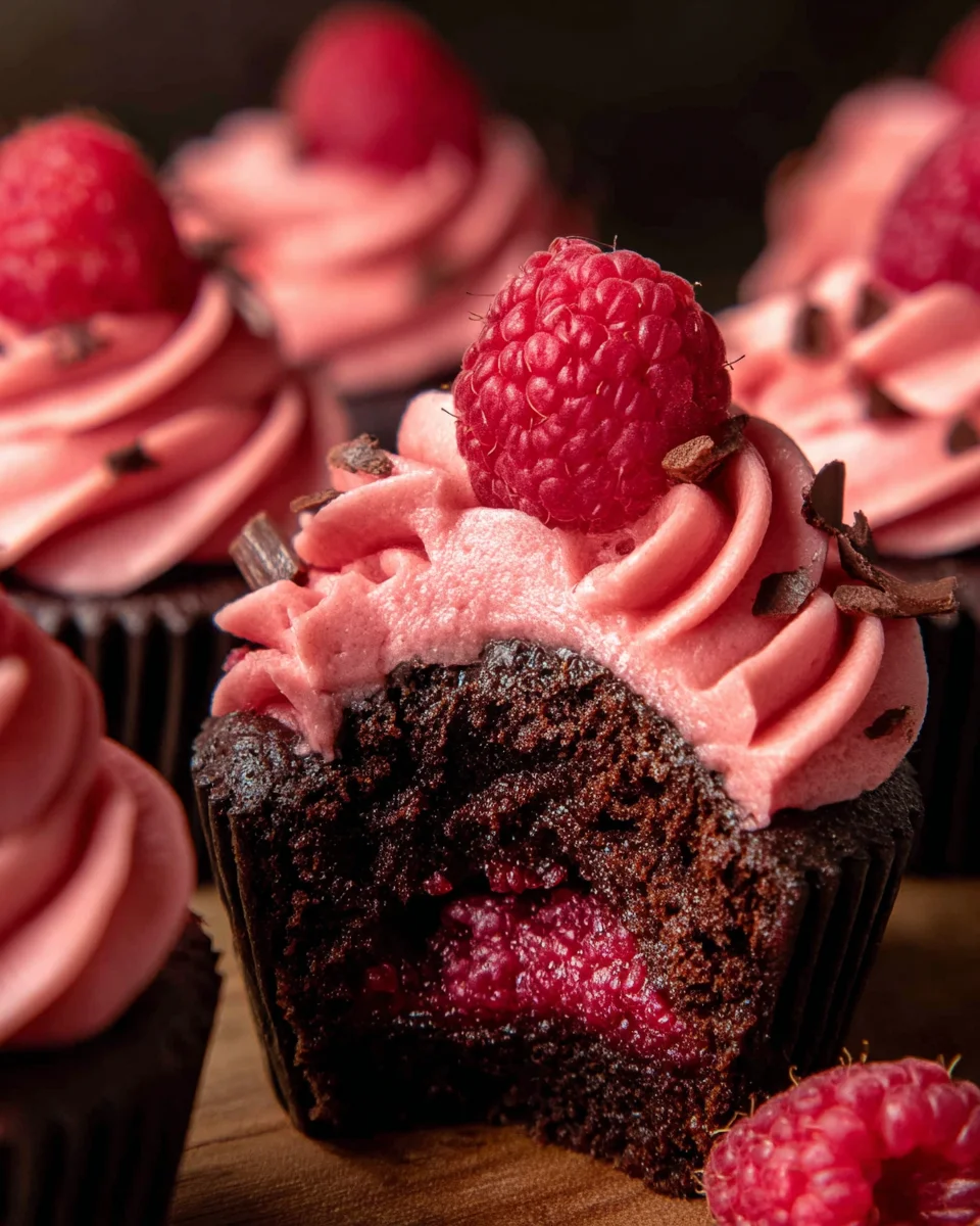 Chocolate Raspberry Cupcakes - Irresistible Delight