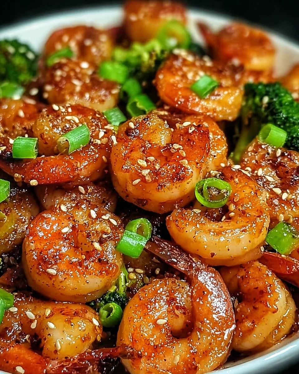High-Protein Honey Garlic Shrimp